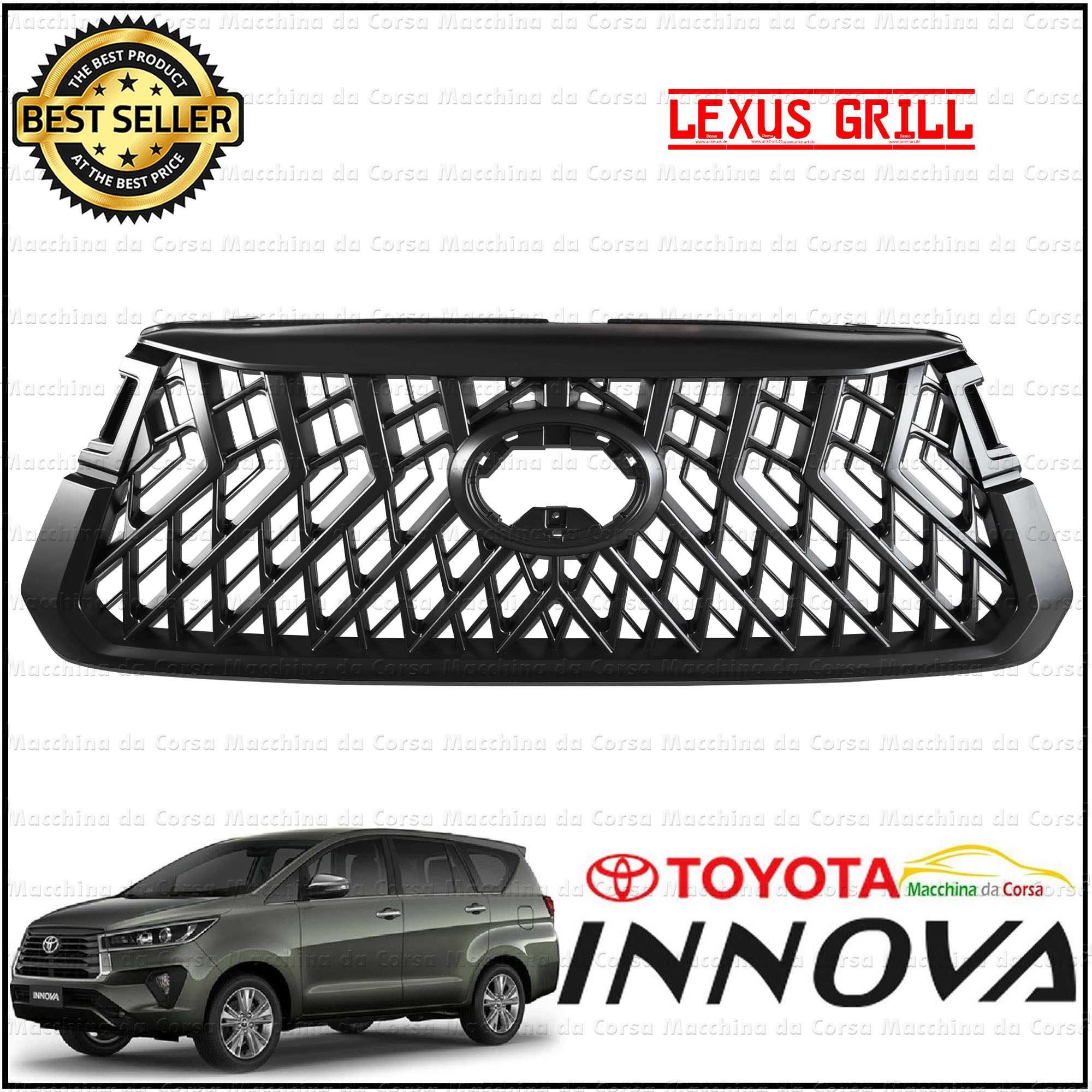 Toyota Innova 2021-2022 Lexus Grill (Black) | Lazada PH