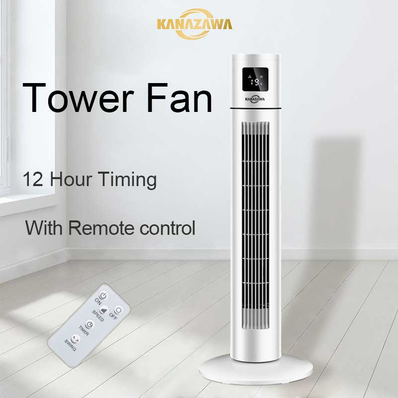 KANAZAWA Electric Tower Fan With Remote Control And Temperature Sensor ...