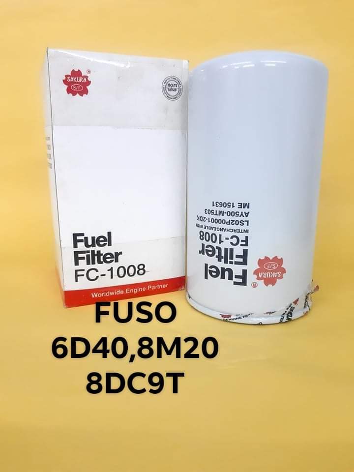 SAKURA FUEL FILTER FC-1008 for FUSO 6D40, 8M20, 8DC9T | Lazada PH