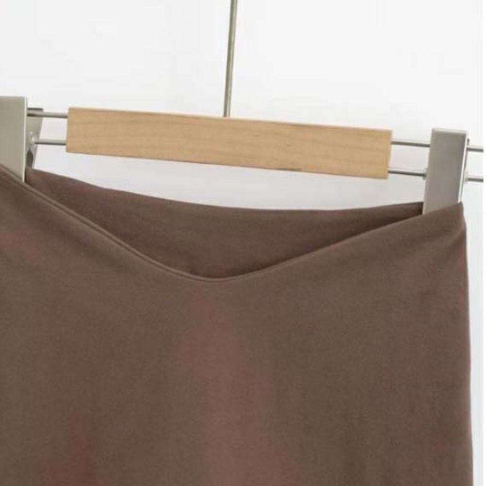 Gym Y2K A-line Short Skirt Low Waist Solid Mini Skirts Slim Fit V ...