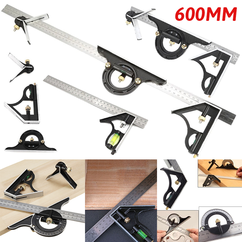 NEW 【Too much love!】300/600mm Square Angle Ruler Measuring Tool Set ...