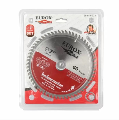 ใบเลื่อยวงเดือนตัดไม้ EUROX 7" X 60T - HOME ONE - ThaiPick