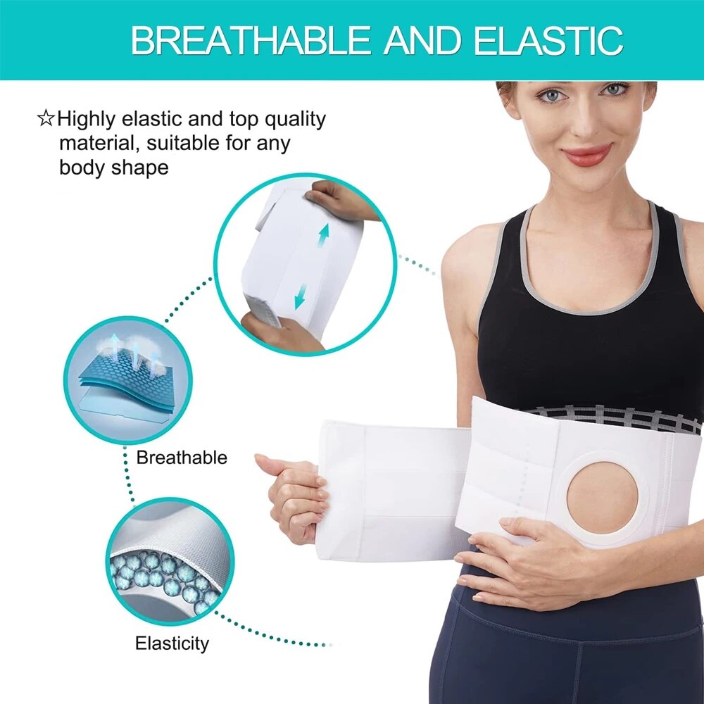 Ostomy Hernia Belt, Stoma Support Ostomy Hernia Belt for Colostomy Bag ...