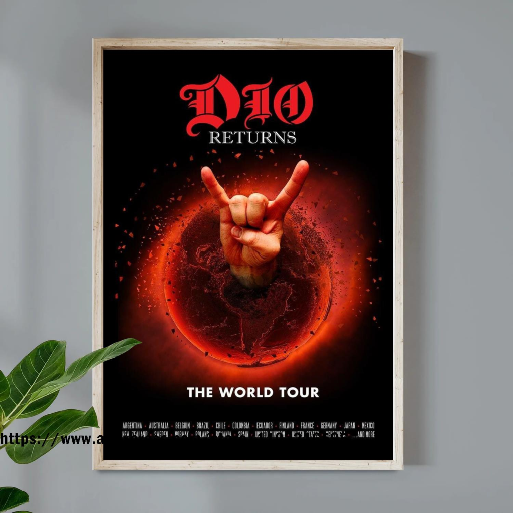 Dio Band ภาพวาดตกแต่งผ้าใบ24X36โปสเตอร์-Perfect Wall Art สำหรับห้อง ...