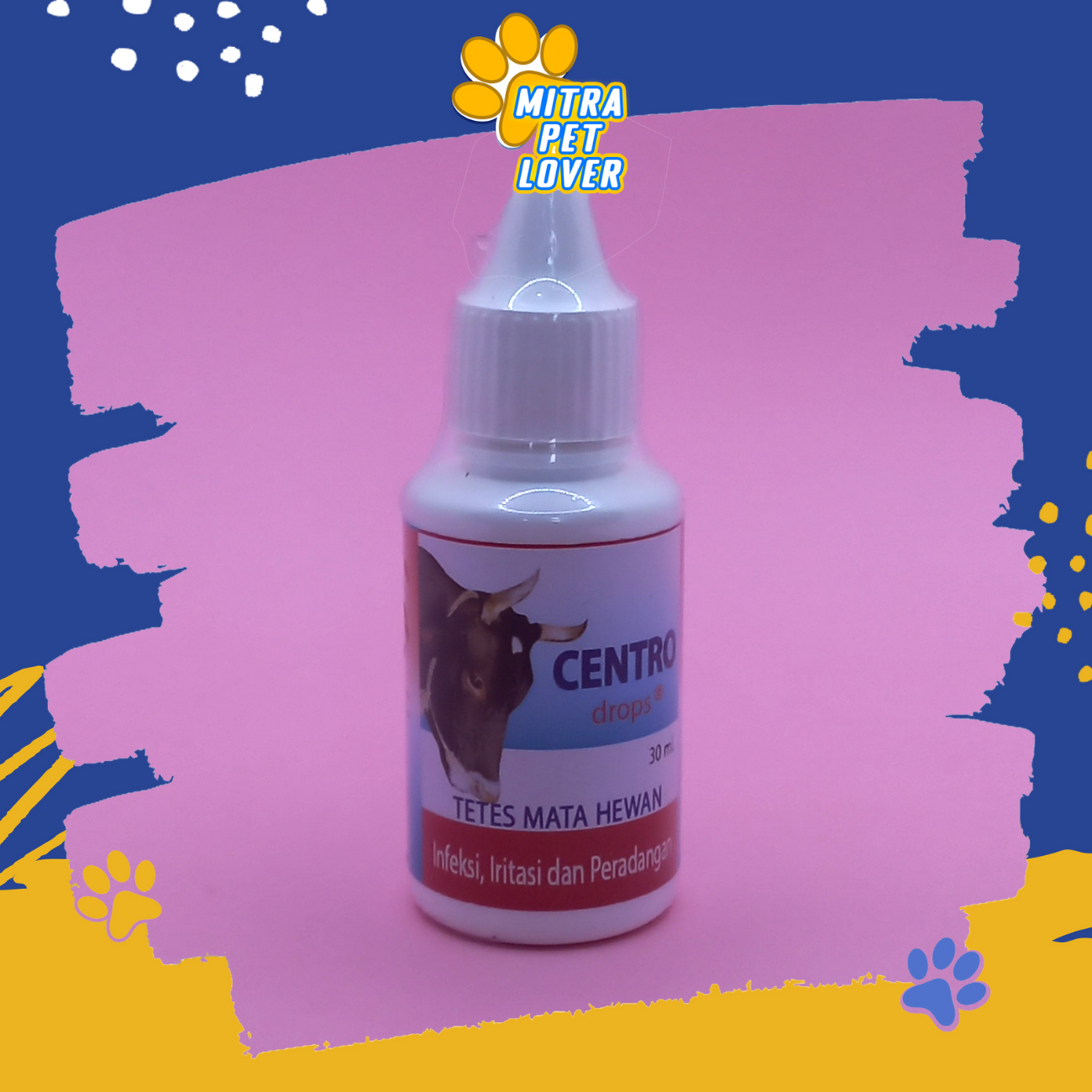 OBAT TETES MATA TERNAK SAPI KAMBING BABI - CENTRO DROP 30 ML - STERIL ...
