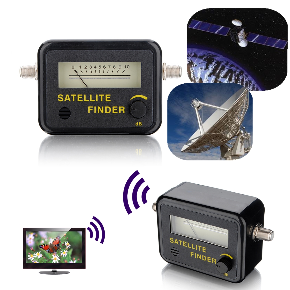 Digital Satfinder Satellite Finder Signal Strength Meter Motors DirecTV ...