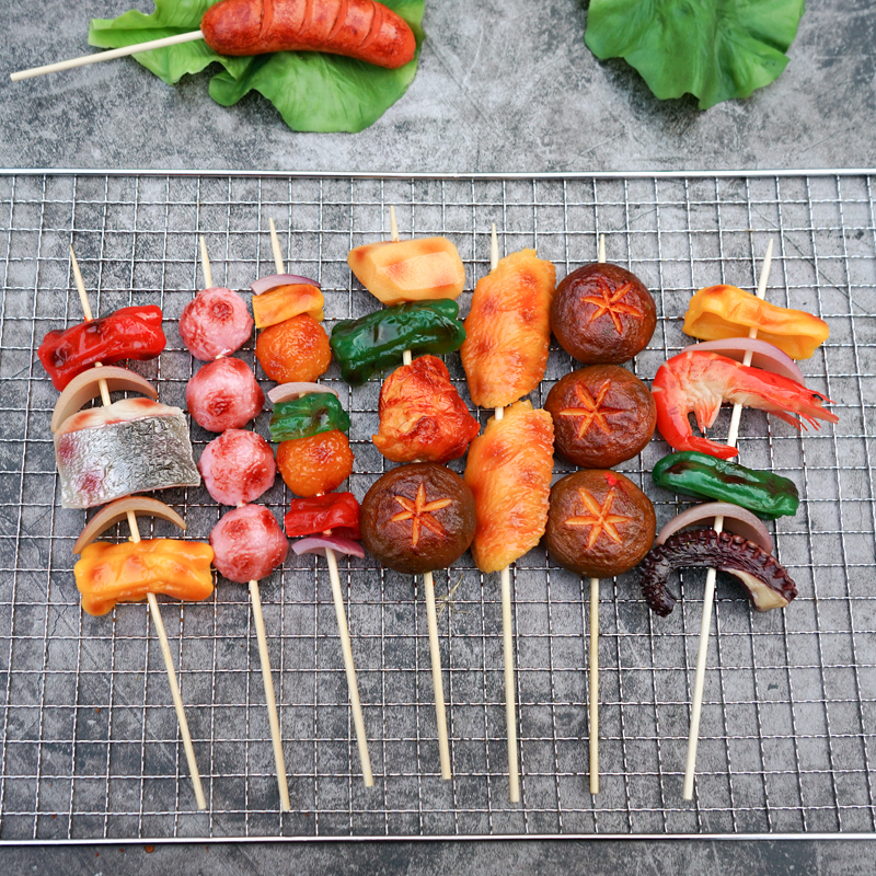 【Folio & Light】Simulation Bbq Skewer String Barbecue Vegetable Meat ...