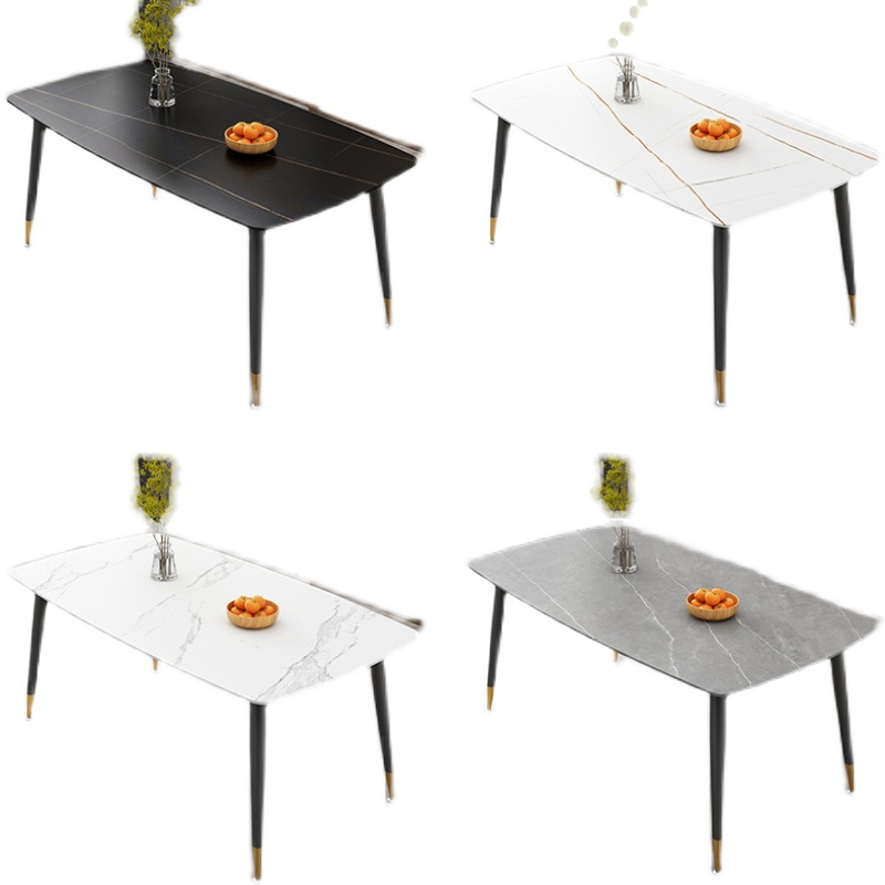 Nordic luxury Italian minimalist rock dining table simple modern small ...
