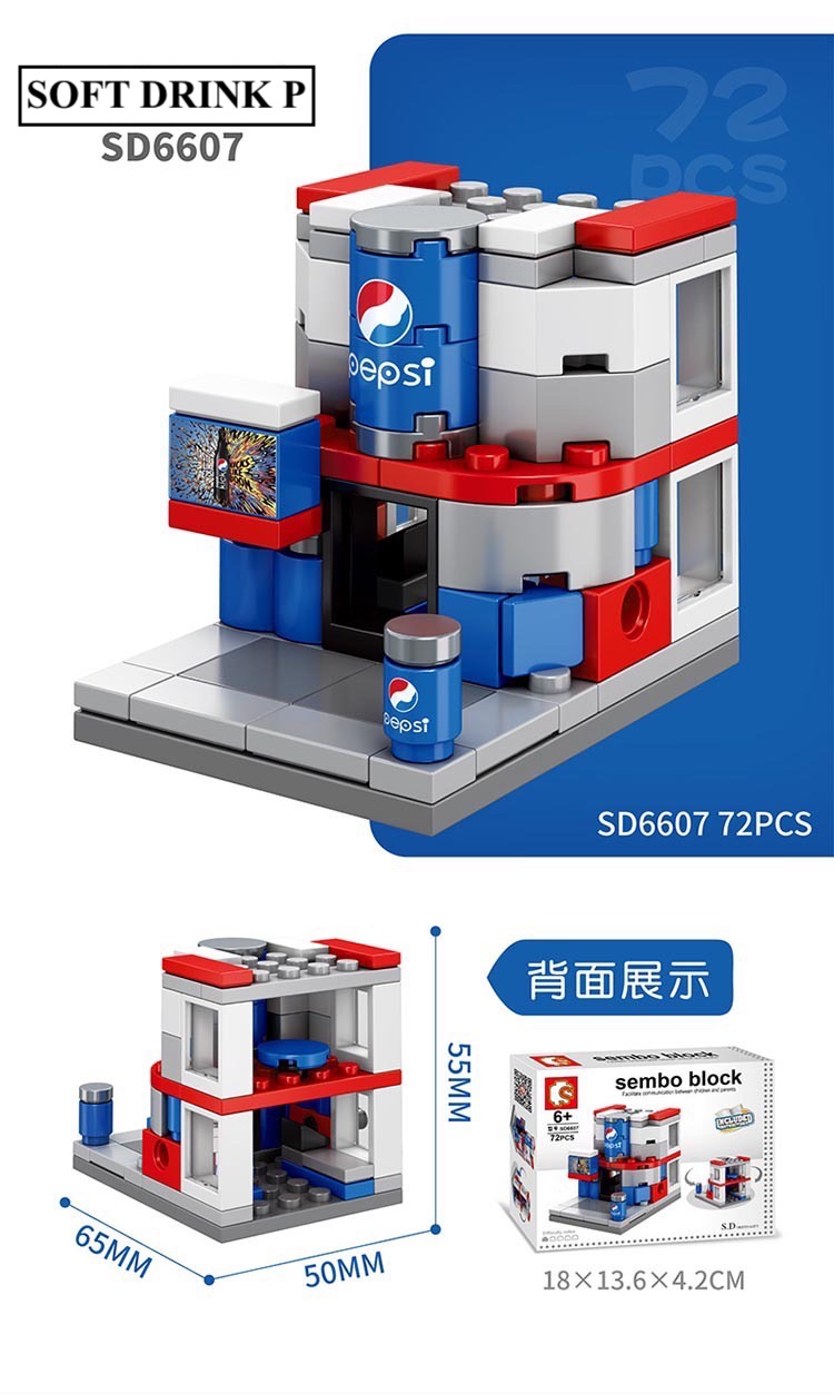 [SG Ready Stocks] Sembo Blocks SD6600 - SD6615 (16 DESIGN) Block Street ...