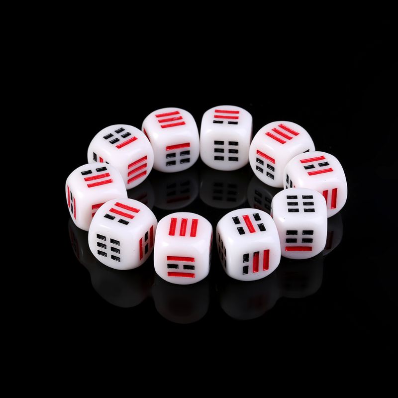 【New arrival】10Pcs D6 Dices For Easy Fortune-Telling Guess Divination ...