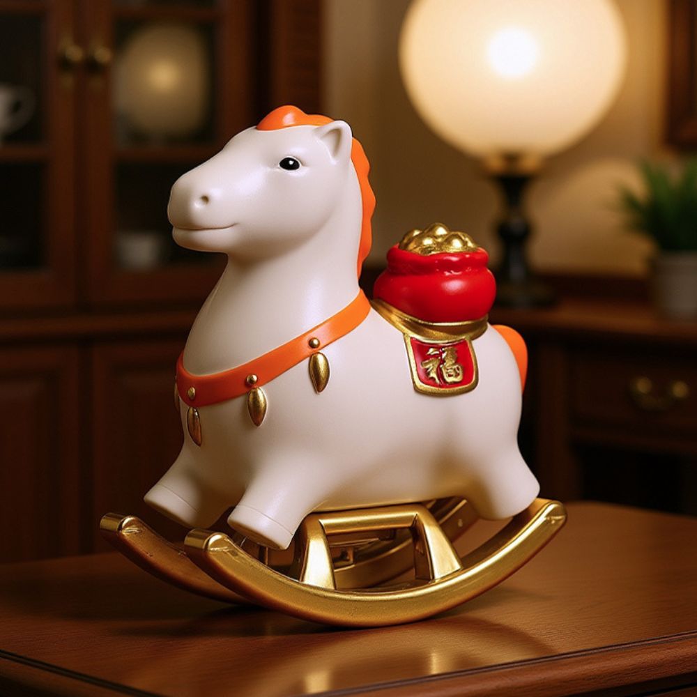 Lunar New Year Decoration Resin Year of The Horse Zodiac Ornament Mini ...
