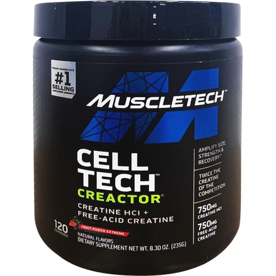 MuscleTech Cell Tech Creactor | Creatine HCI | Increase Strength and ...