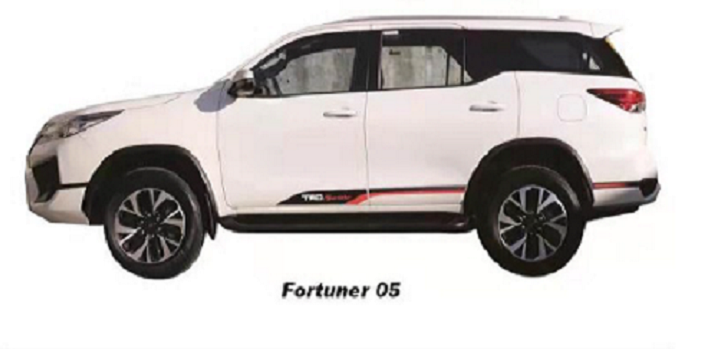 Toyota Fortuner Body Sticker Car Body Original Design Sticker - 13 ...
