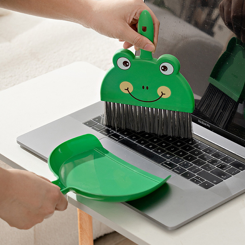 Small Broom Dustpan Set Household Desk Cleaning Desk Cleaning Garbage ...