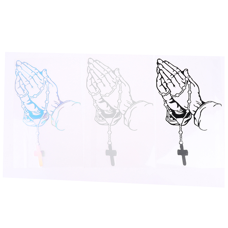 Pearl Rosary God Jesus Christ Crown Car Sticker Vinyl Truck Window ...