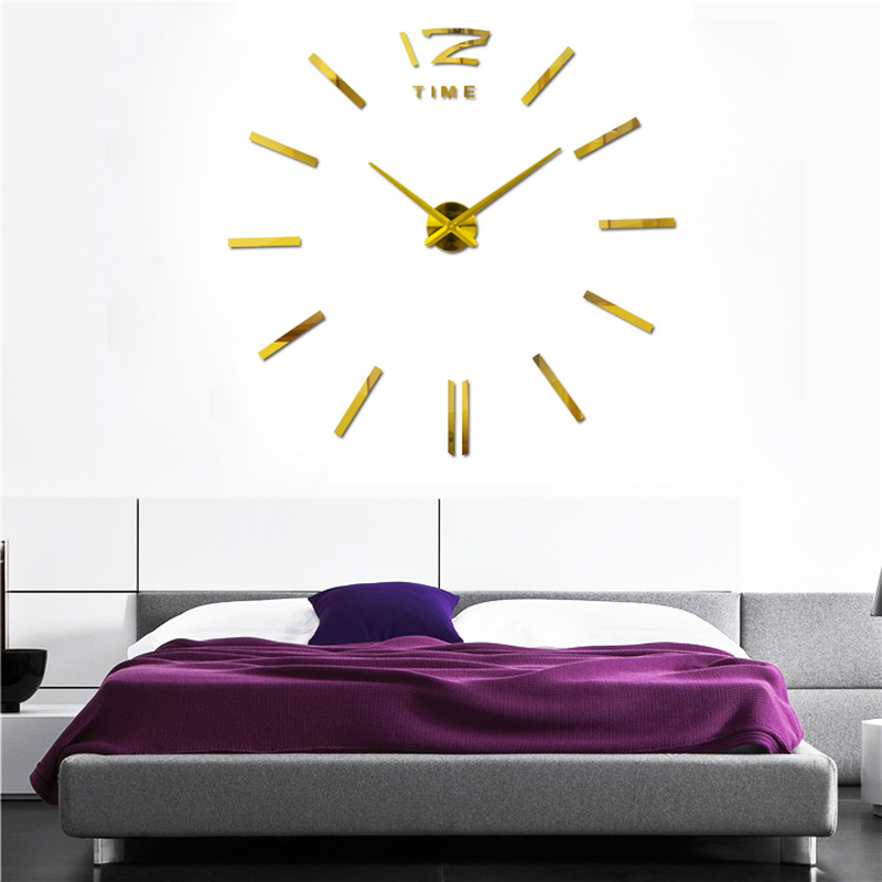 【Innovative design】Muhsein Fashion Quartz Wall Clock 3D Rectangle ...