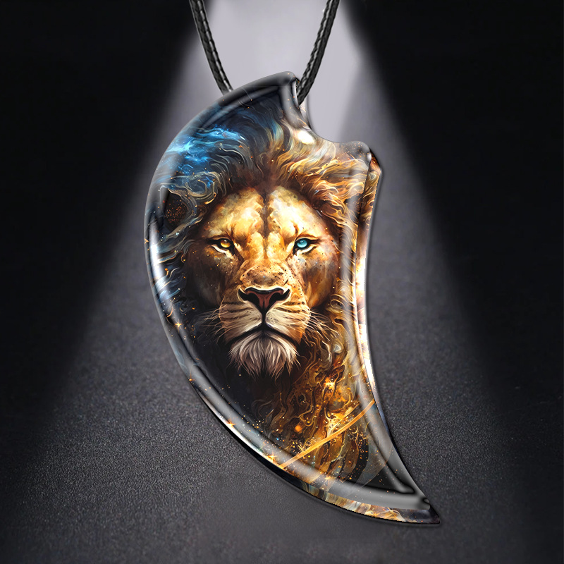 【New Arrivals】Haojie New Lion Pendant Men's Hip-hop High-grade Retro ...