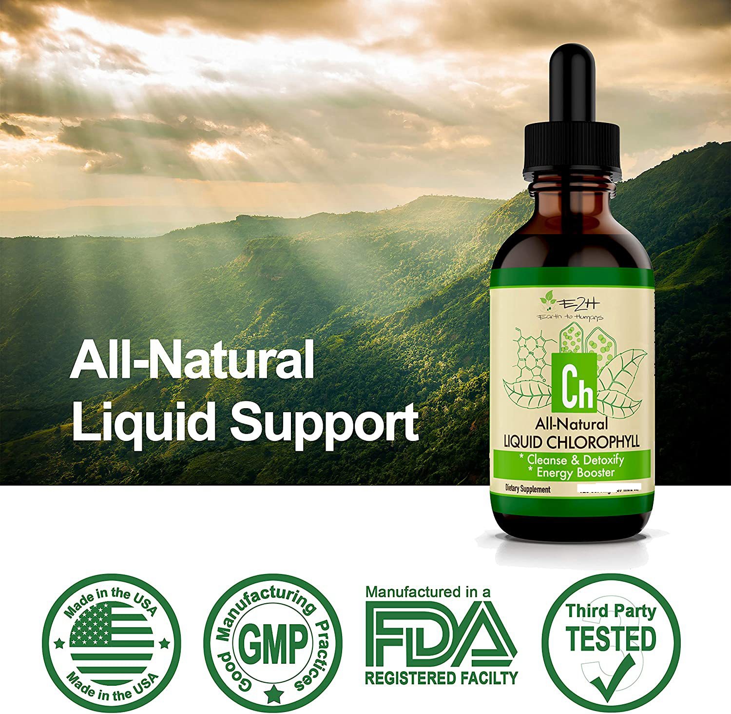 【Free-delivery】 Pure Chlorophyll Extract Chlorophyll Drops For Skin ...