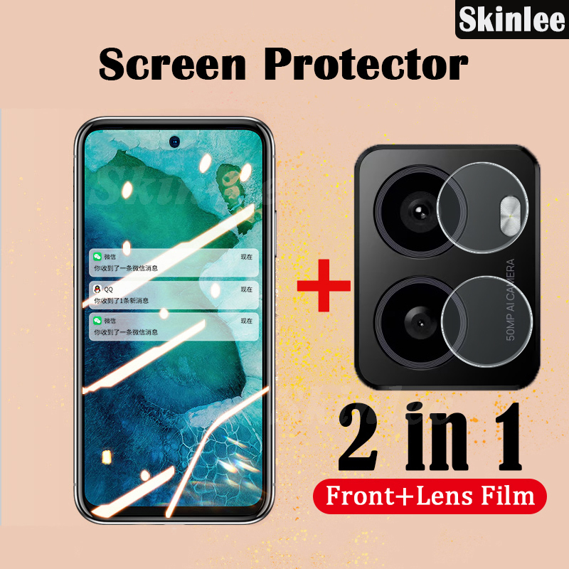 2 In 1 for Nokia HMD Fusion 5G Screen Protector Tempered Glass Film ...