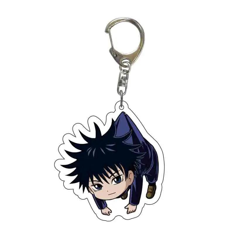 HOT Anime Jujutsu Kaisen Gojo Satoru Cute Keychain Acrylic Anime Figure ...
