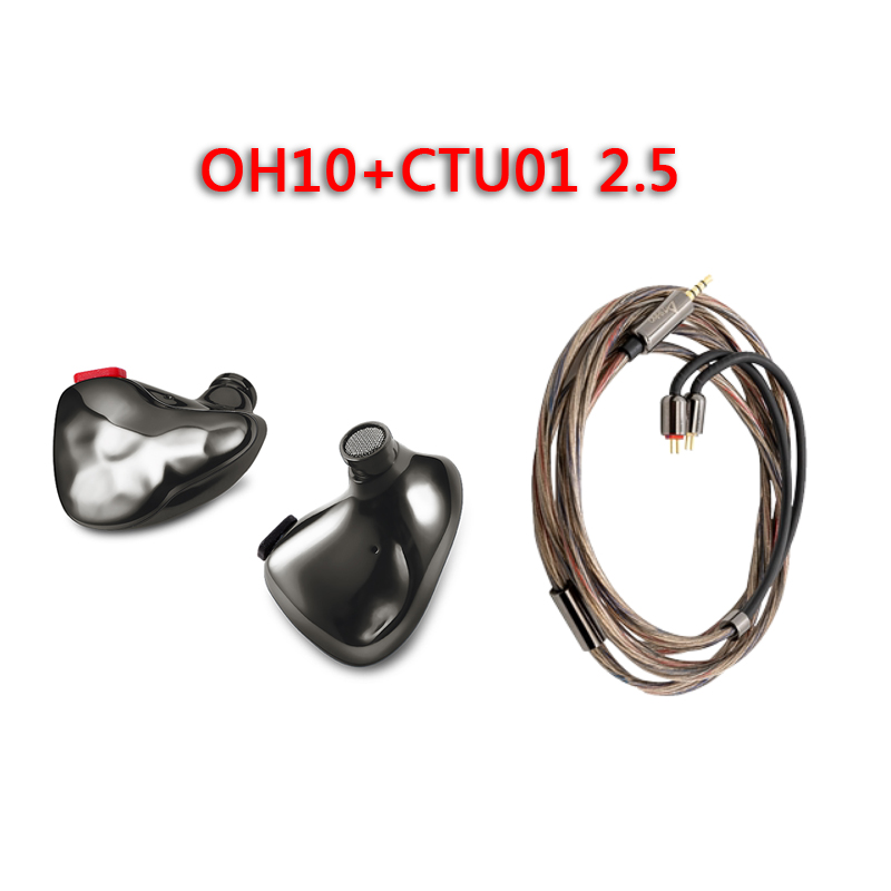 IKKO Obsidian OH10 Knowles 33518 1BA + 1 Dynamic 2ทางไฮบริด2Pin 0.78มม. ...