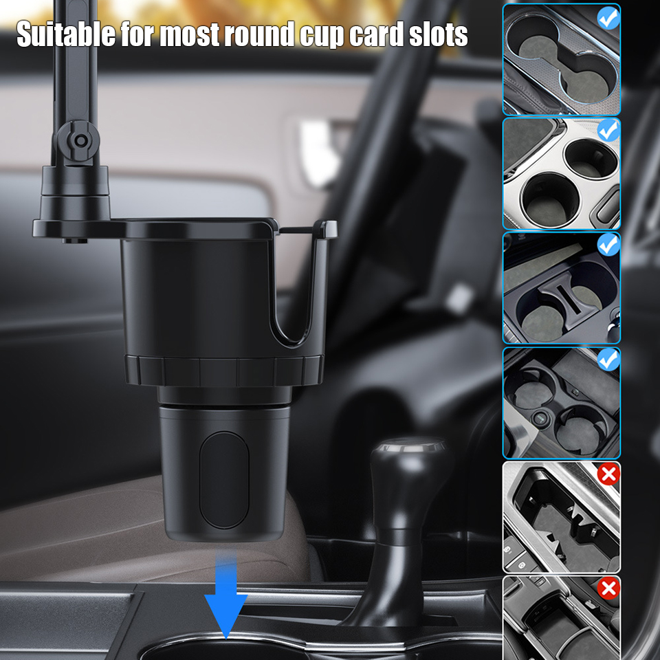 NEW 【Exclusive Discount】Universal 2 In 1 Car Cup Holder Tablet ...