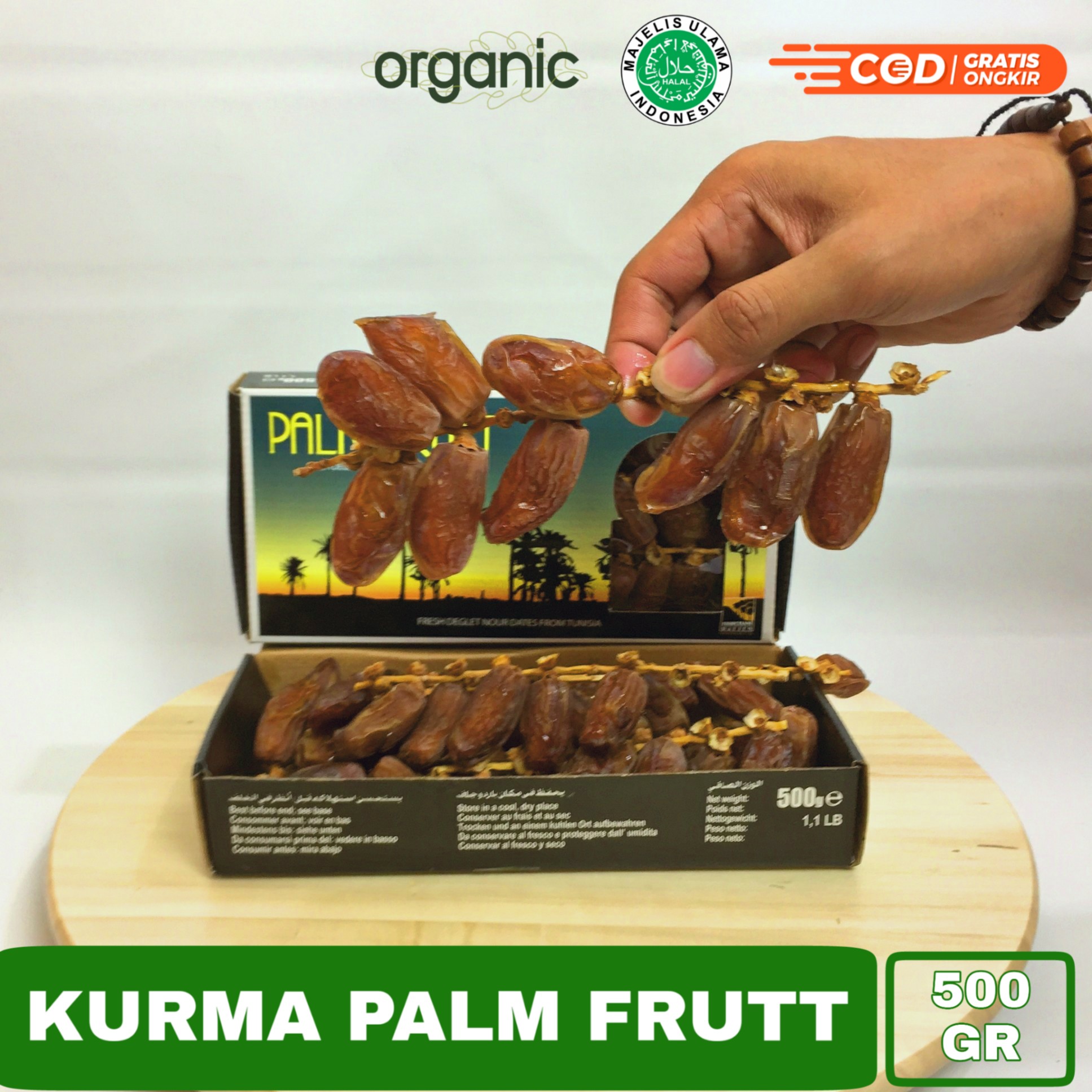 Dates Kurma Palm Frutt Original Premium 500gr / Kurma Tunisia Tangkai ...
