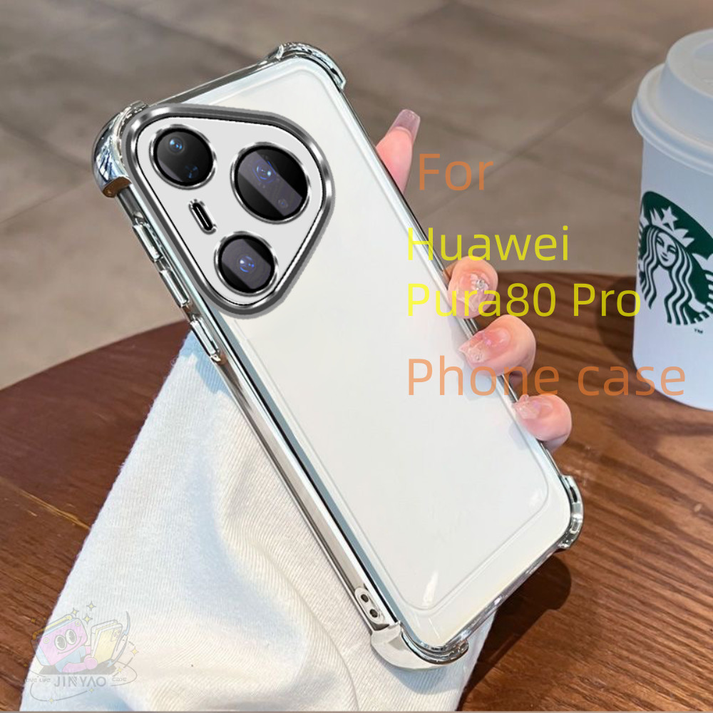 【Luxury】For Huawei Pura80 Pro Phone Case Transparent Lens Protector ...