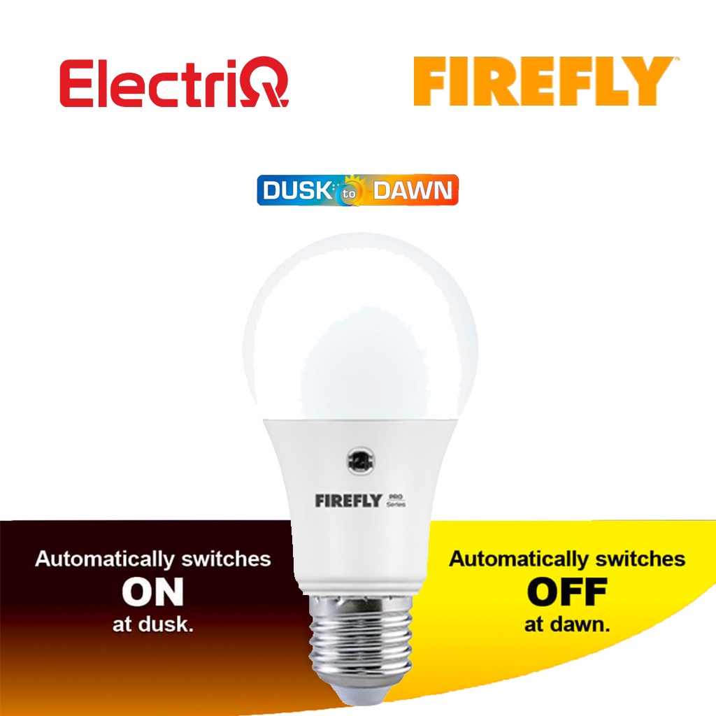 Electriq l Firefly Basic Series LED Bulb Dusk to Dawn Functional LED ...
