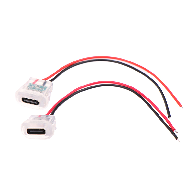 Tools 2pin USB Type C Input Type Charging Socket With LED Lights Plate ...