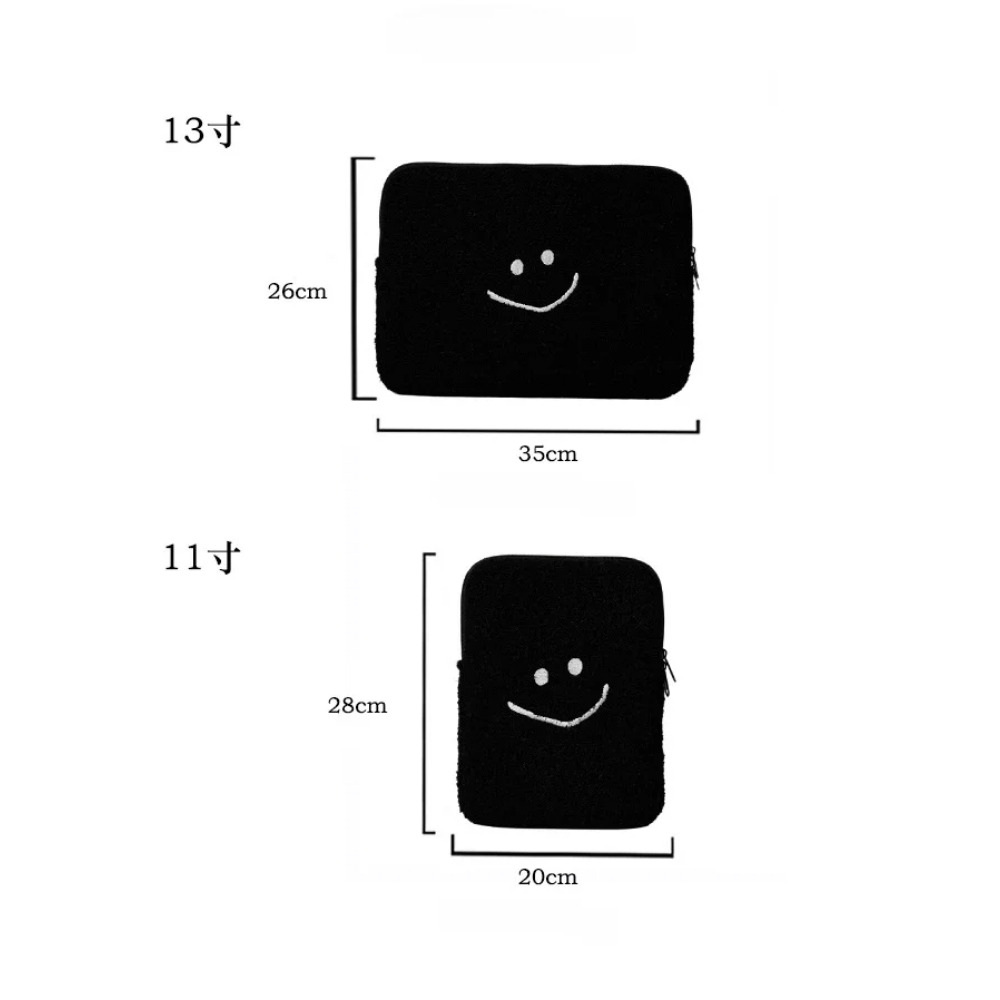9/11/13Inch Plush Laptop Carrying Sleeve Tablet Stroge Bag for Macbook ...