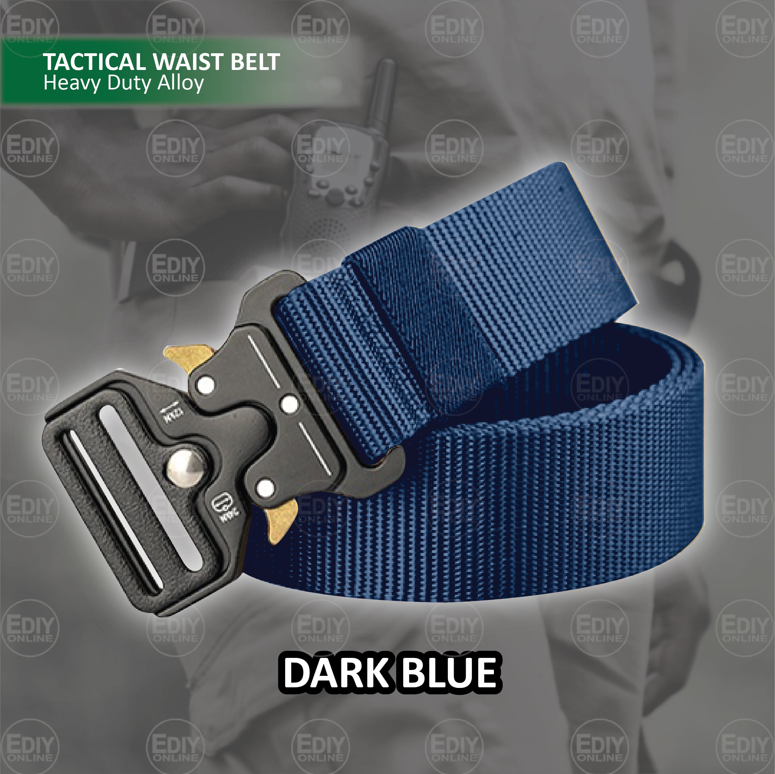 Heavy Duty Alloy Buckle 】 Unisex Tactical Waist Belt Men Woman Army ...