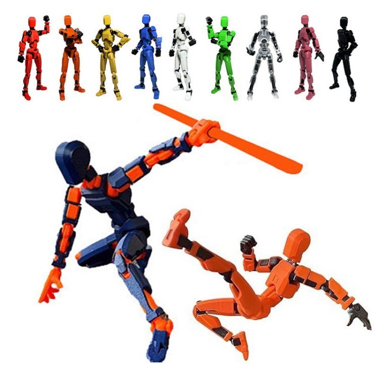 Multi-Jointed Movable Shapeshift Robot 3D Printed Mannequin Dummy 13 ...