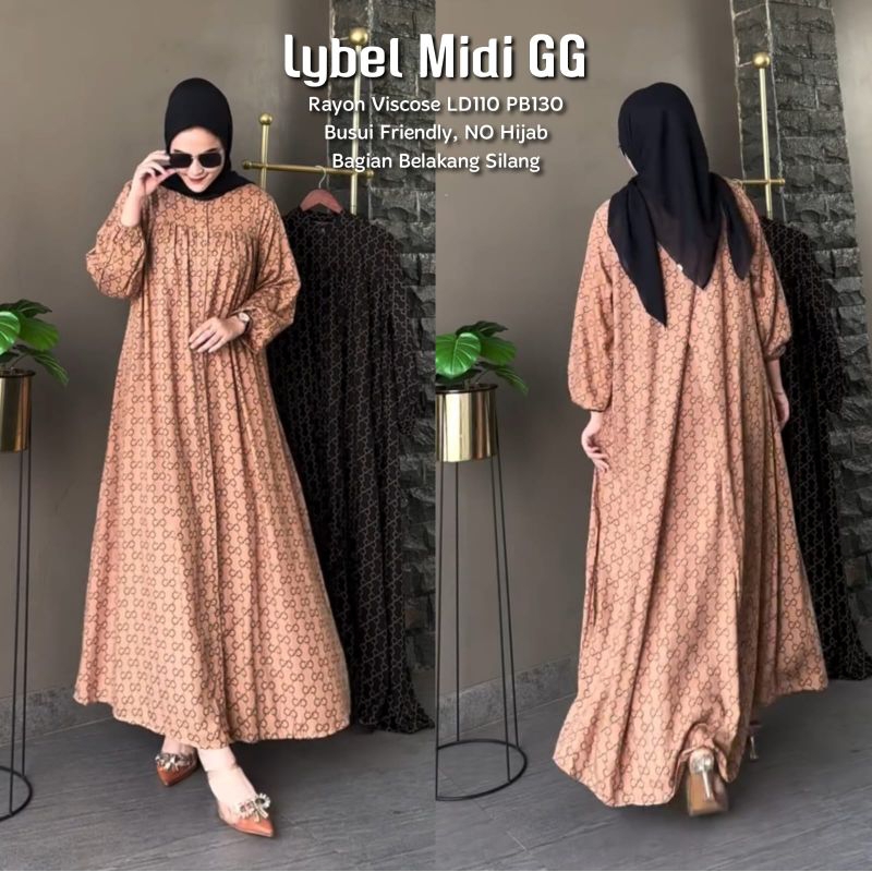 LYBEL MIDI SULTAN (LABEL SAVNA) | MIDI DRESS VIRAL MOTIF BATIK SULTAN ...