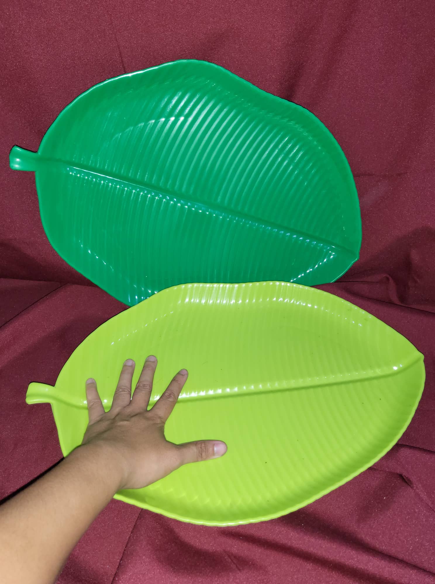 multi purpose plate / fruit tray / food platter / Inasal leaf plate / dahon - XL 18x13x1 inches ...