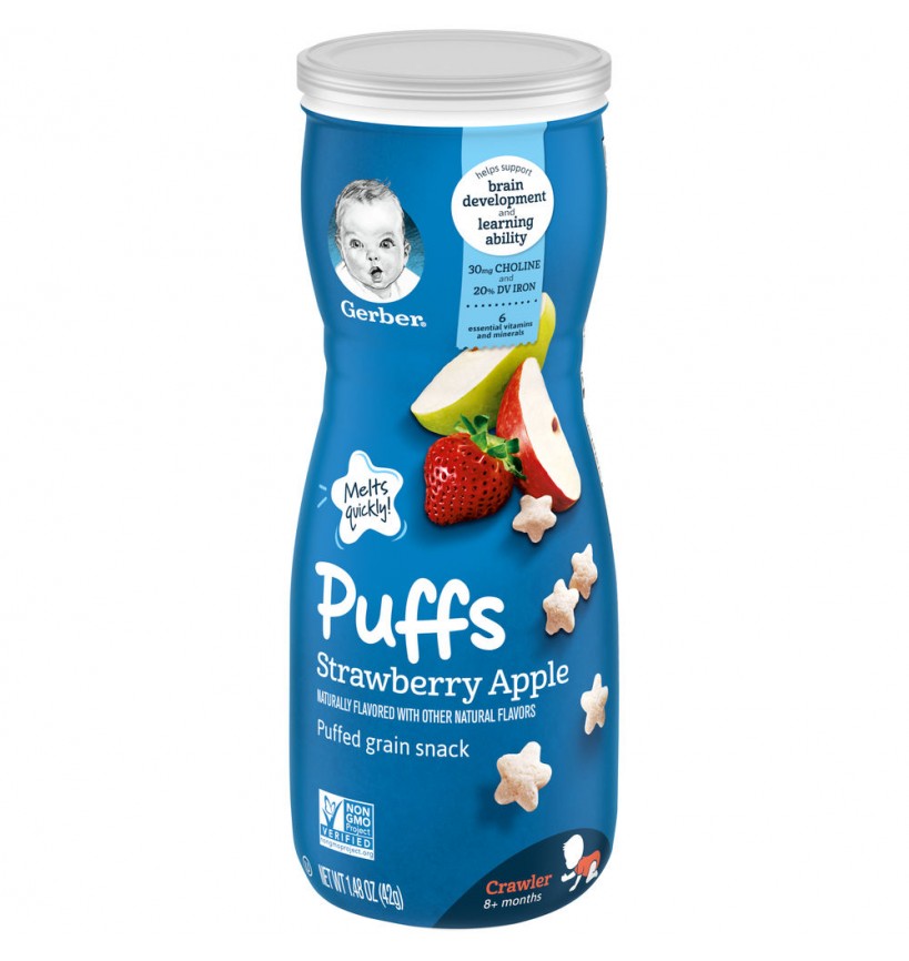 Gerber Baby Puff Snack Melt-in-their-mouth good (1pc) Baby Phoebe Baby ...