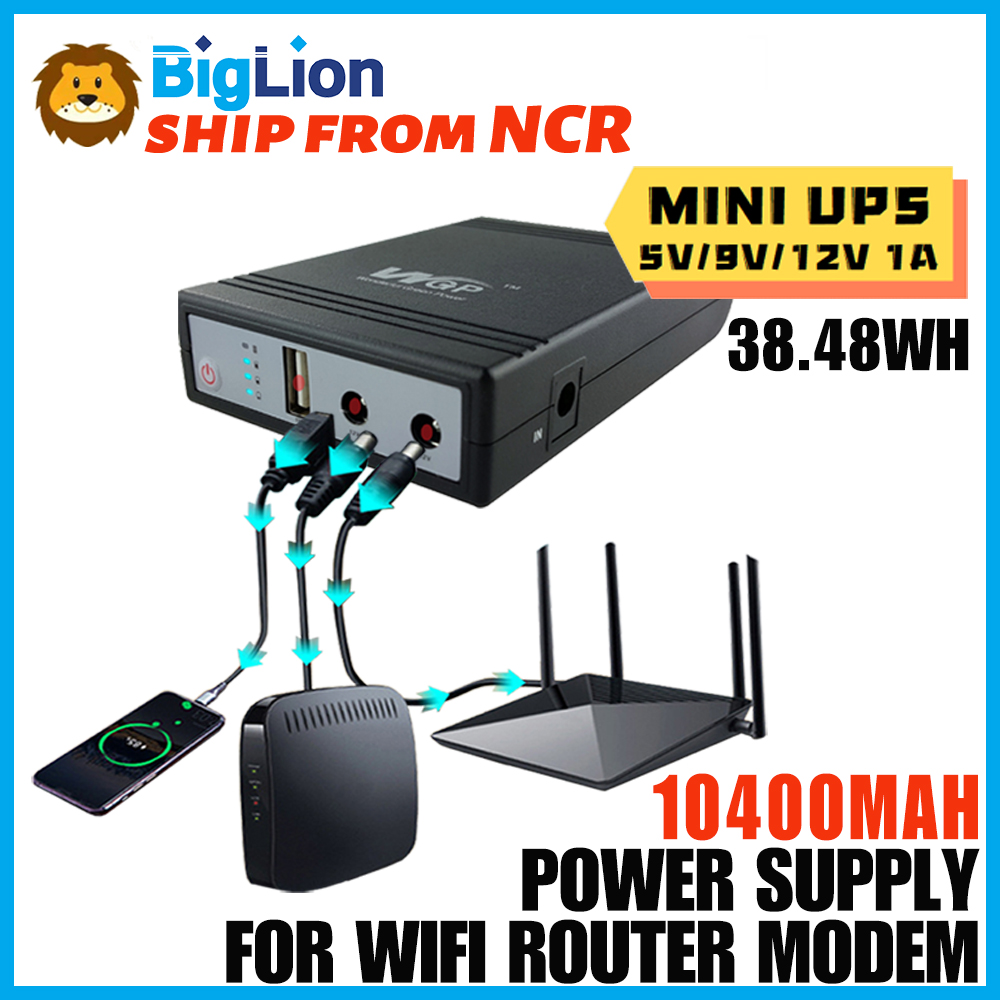 10400mAh 3 Outputs Mini Power Bank Mobile Phone PowerBank Mini UPS ...