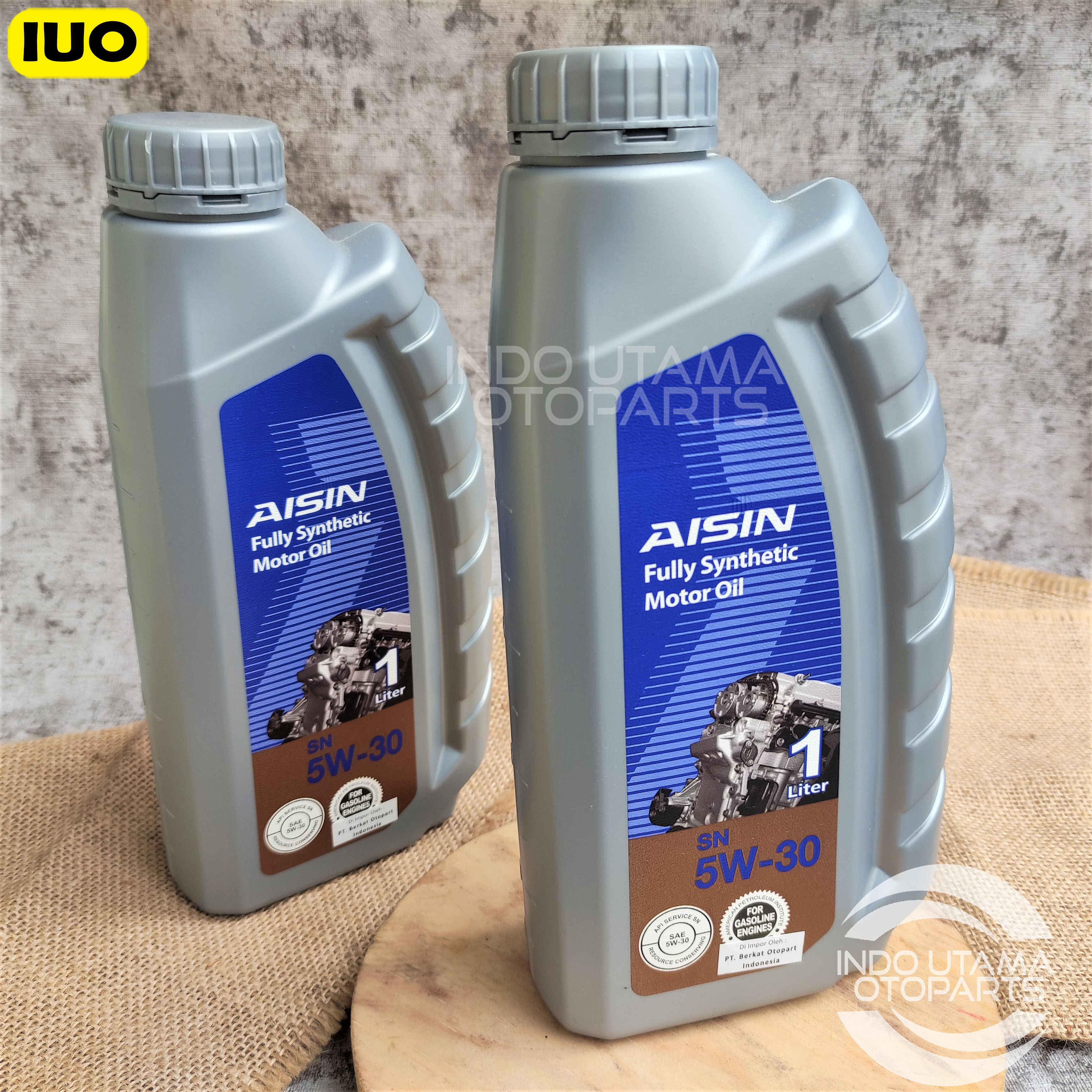 AISIN Oli 5W 30 API SN/ CF FULLY SYNTHETIC isi 1 ltr ASLI | Lazada ...