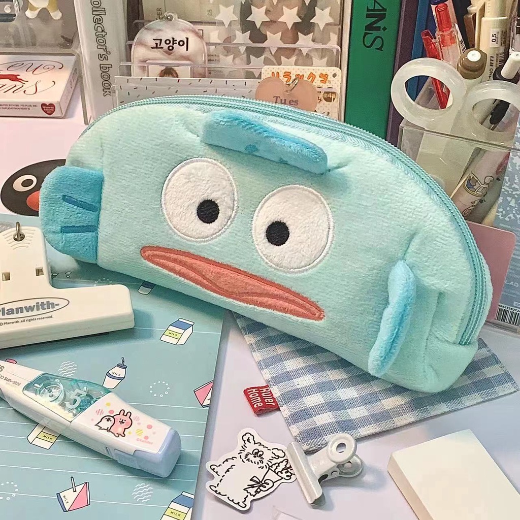 1PC Sanrio Cartoon Ugly Fish Hanton Pencil Case Large Capacity Pen Bag ...