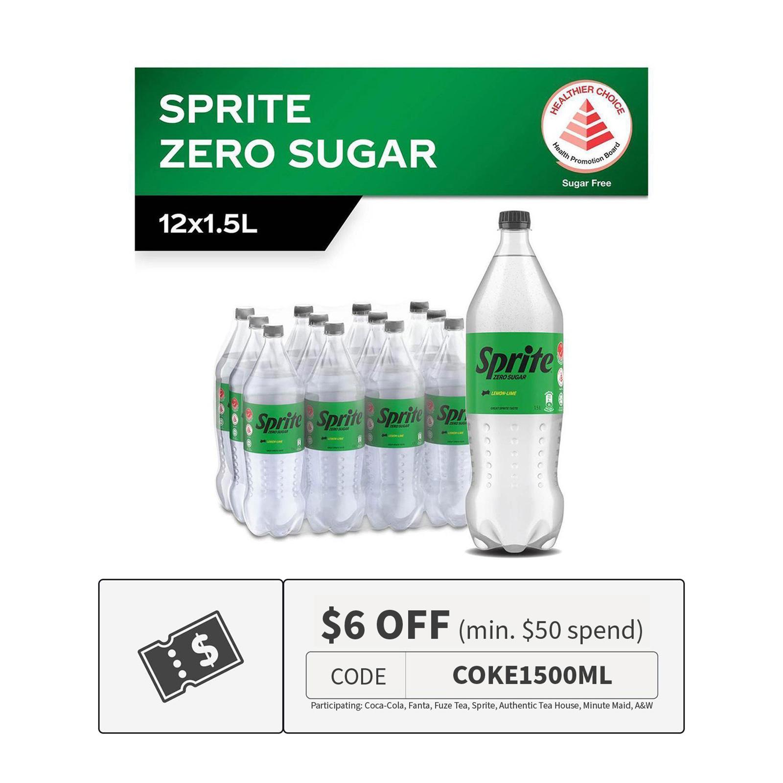 Sprite Zero Sugar (12 X 1.5L) - Case | Lazada Singapore