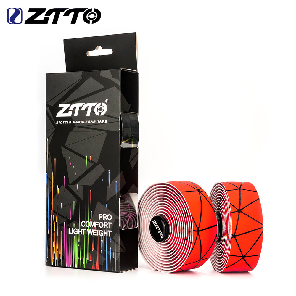 ZTTO ใหม่จักรยานเสือหมอบป้องกันการลื่นไถลเทปมือจับไล่โทนสีที่มีสีสันสาย ...