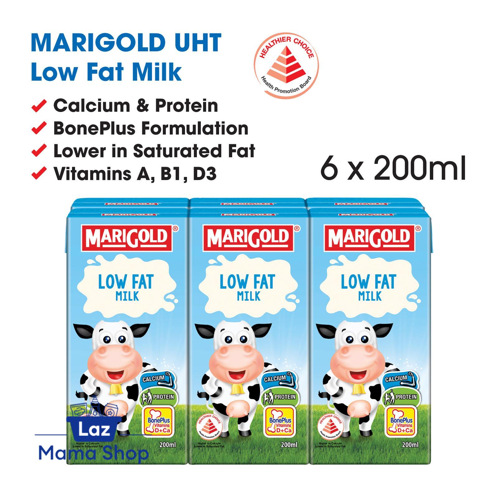 Marigold Low Fat UHT Milk (6 x 200ml) (Laz Mama Shop) | Lazada Singapore