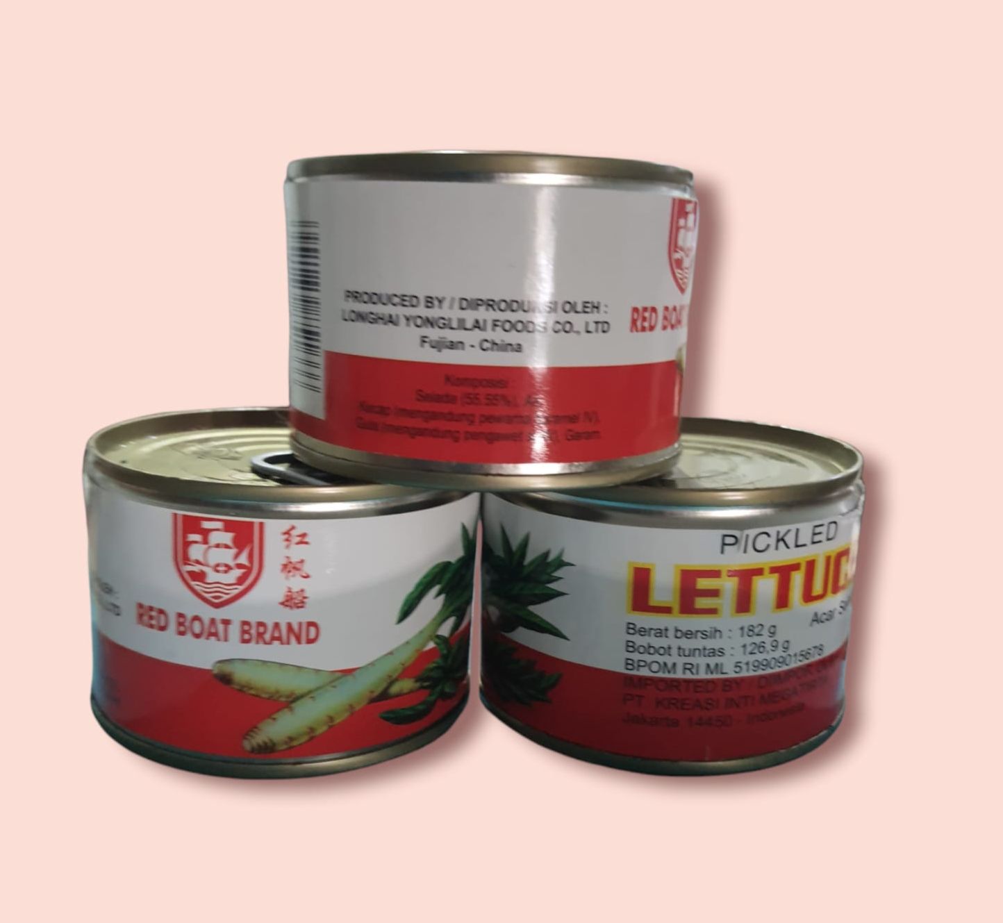 RED BOAT brand Pickled Lettuce x 3 kaleng PAKET GROSIR | Lazada Indonesia