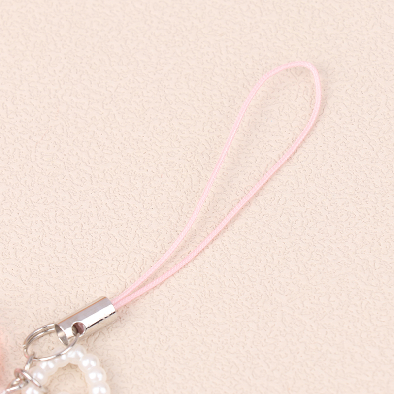 Sweet Pink Bowknot Heart Phone Chains For Girl Cute Flower Star Phone ...