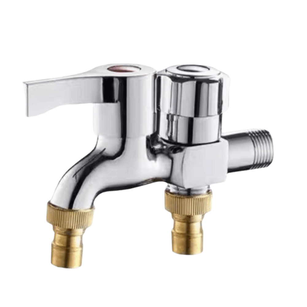 Durable Core Washing Machine Faucet Stainless Steel Thickened Double ...