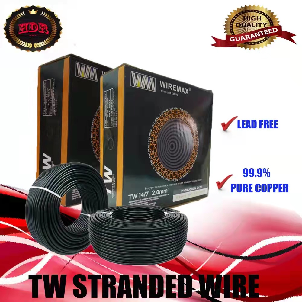 WIREMAX TW stranded wire (14/7 12/7 8/7 AND 10/7) PER meter 99.9％pure ...