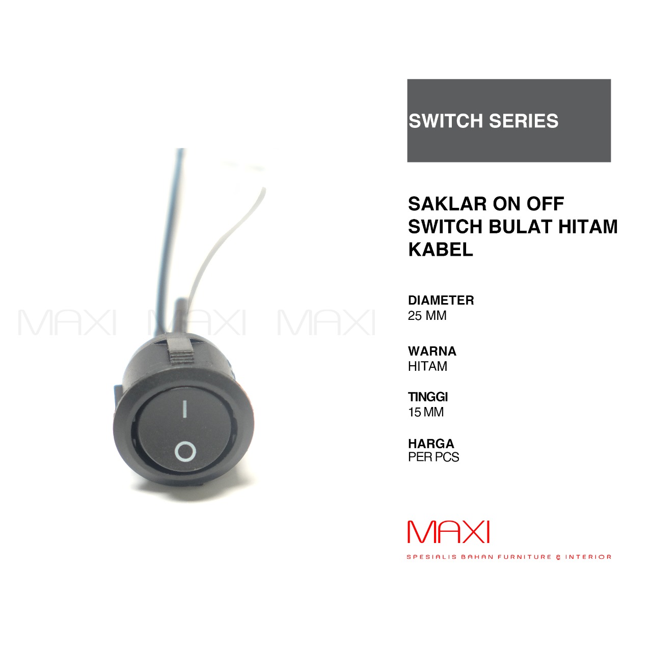 Saklar On Off Switch Bulat Saklar Mini Kabel Furniture | Lazada Indonesia