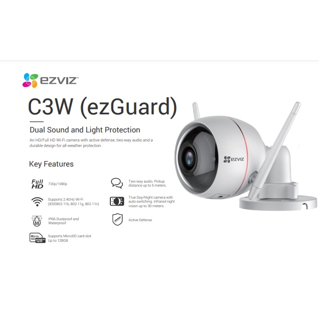 Ezviz รวมรุ่น (CTQ3W (C3W) C3W Por C3TN C3TN Color C3TN OutPro H3 ...
