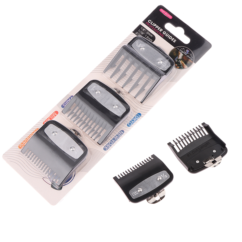 3Pcs Hair Clipper Guards Guide Combs Trimmer Cutting Guides Styling ...