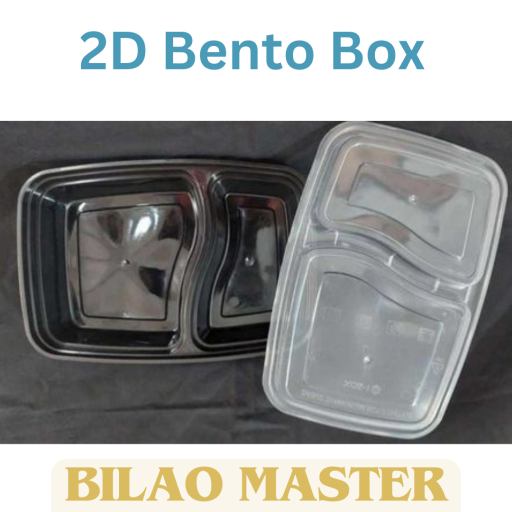 2D Bento Box Black 10pcs per pack Hard Tray and Lid | Lazada PH